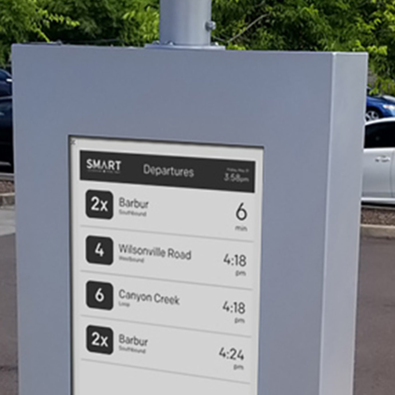 SMART for the 13 inch bus stops - Connectpoint